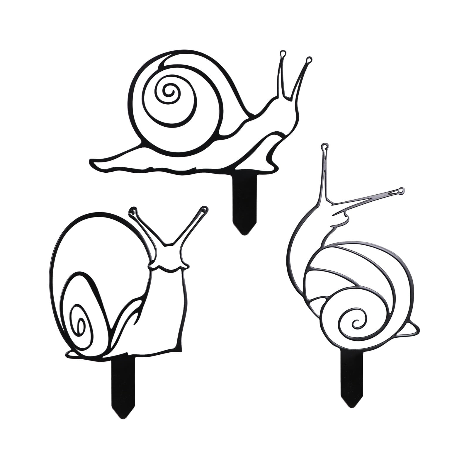 Metal Snail Garden Stakes Decorative, Snail Figurine, Outdoor Yard Art ...
