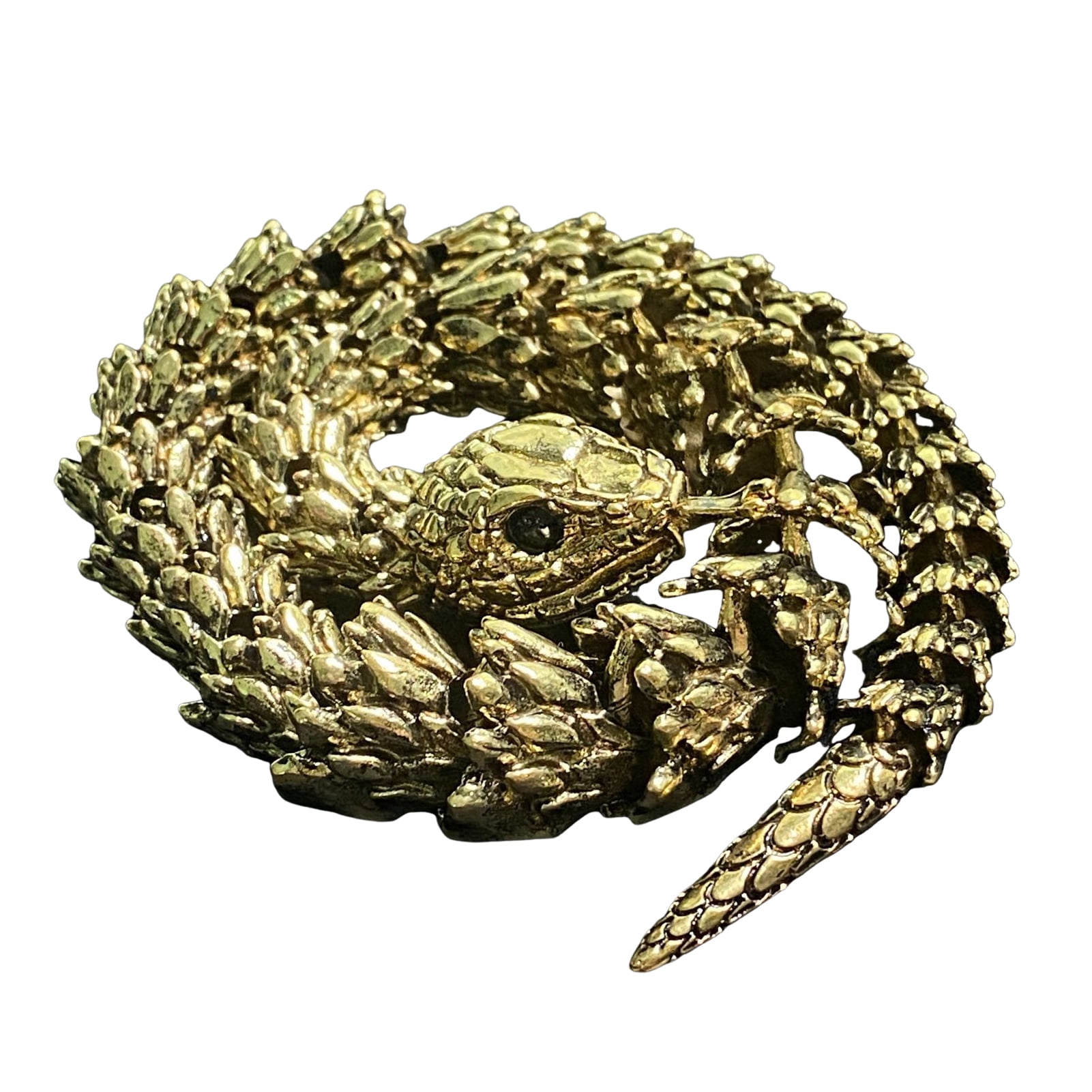 Metal Snake Statue Twistable Collectible Snake Figurine Posable Desktop ...