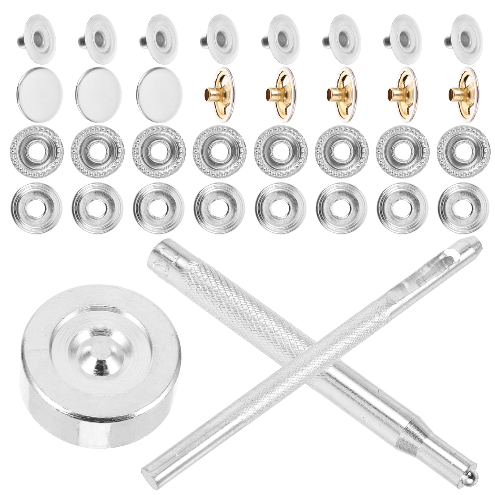 Metal Snap Button Bag Clasp Fastener No-sew Snap Fasteners No-sew Snap ...