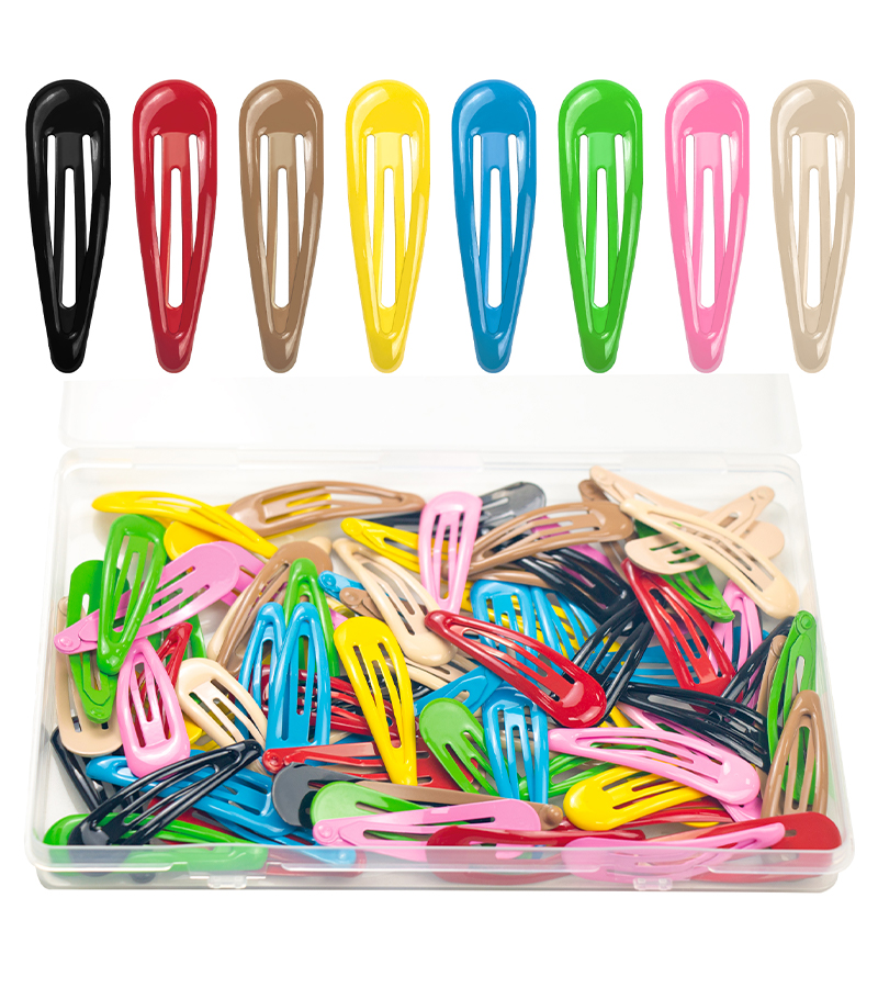 Metal Snap Hair Clips for Women, 120 Pcs Small Barrettes for Thick Fine ...
