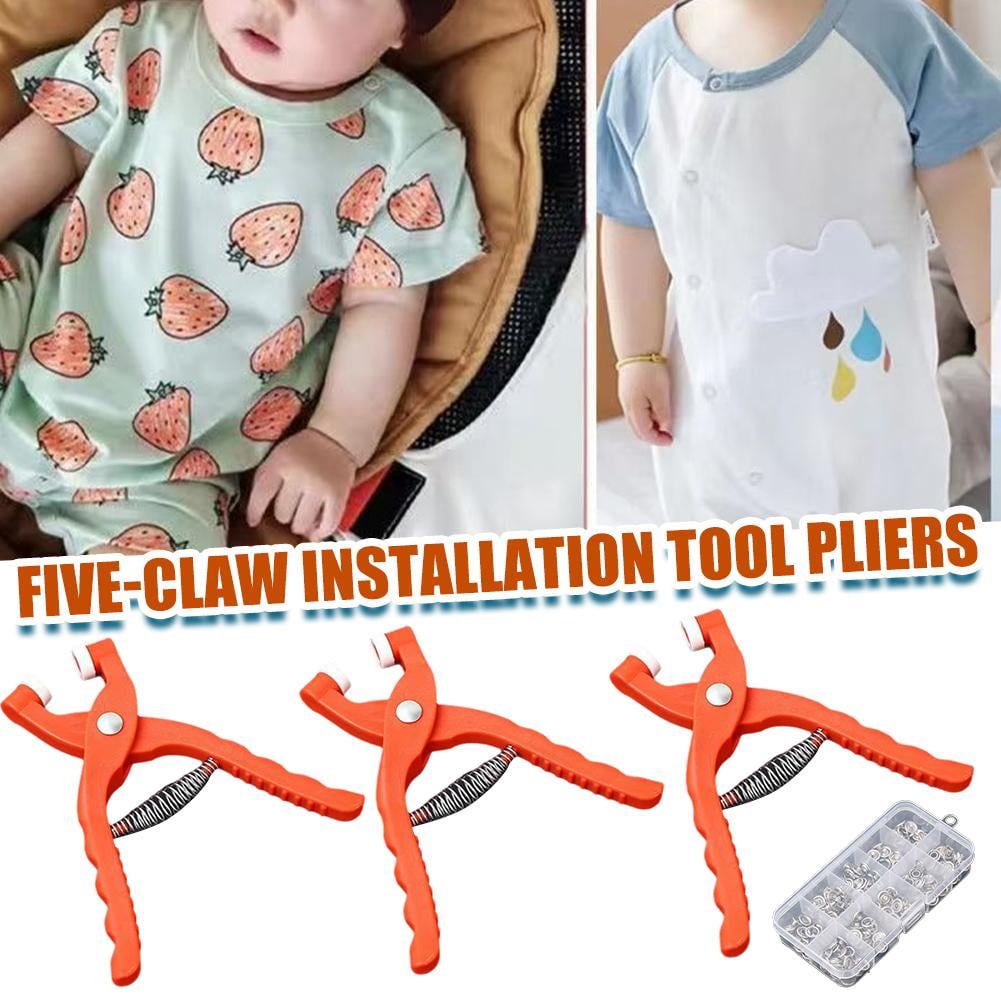 Metal Snaps Buttons Set Metal Snaps Buttons with Fastener Pliers Press ...