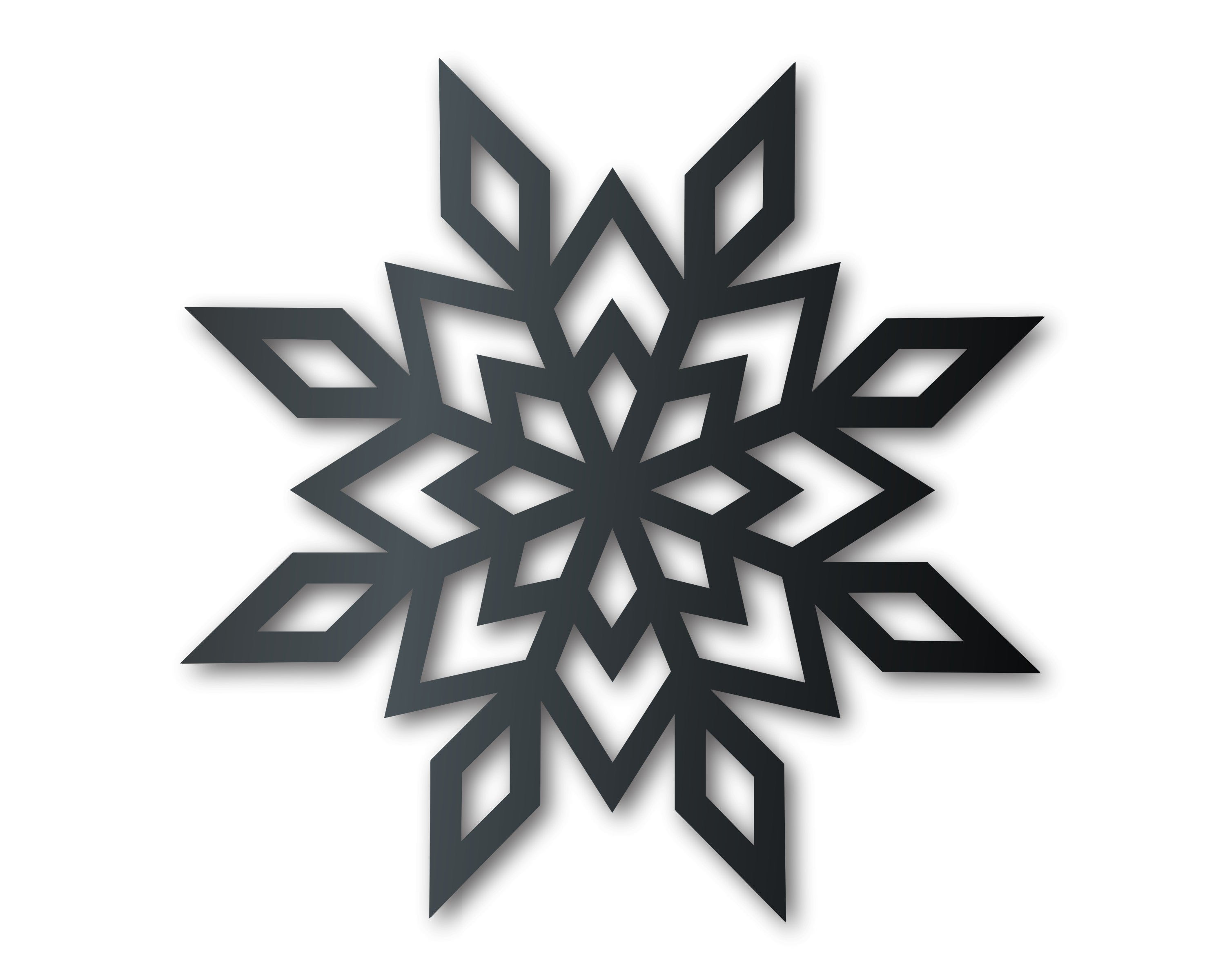 Metal Snowflake | Winter | Indoor Outdoor | Up to 36" | Over 20 Color ...