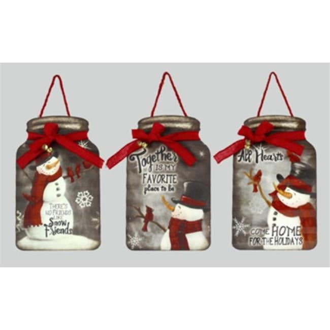 Metal Snowman Wall Sign, Assorted Color - 3 Piece - Walmart.com