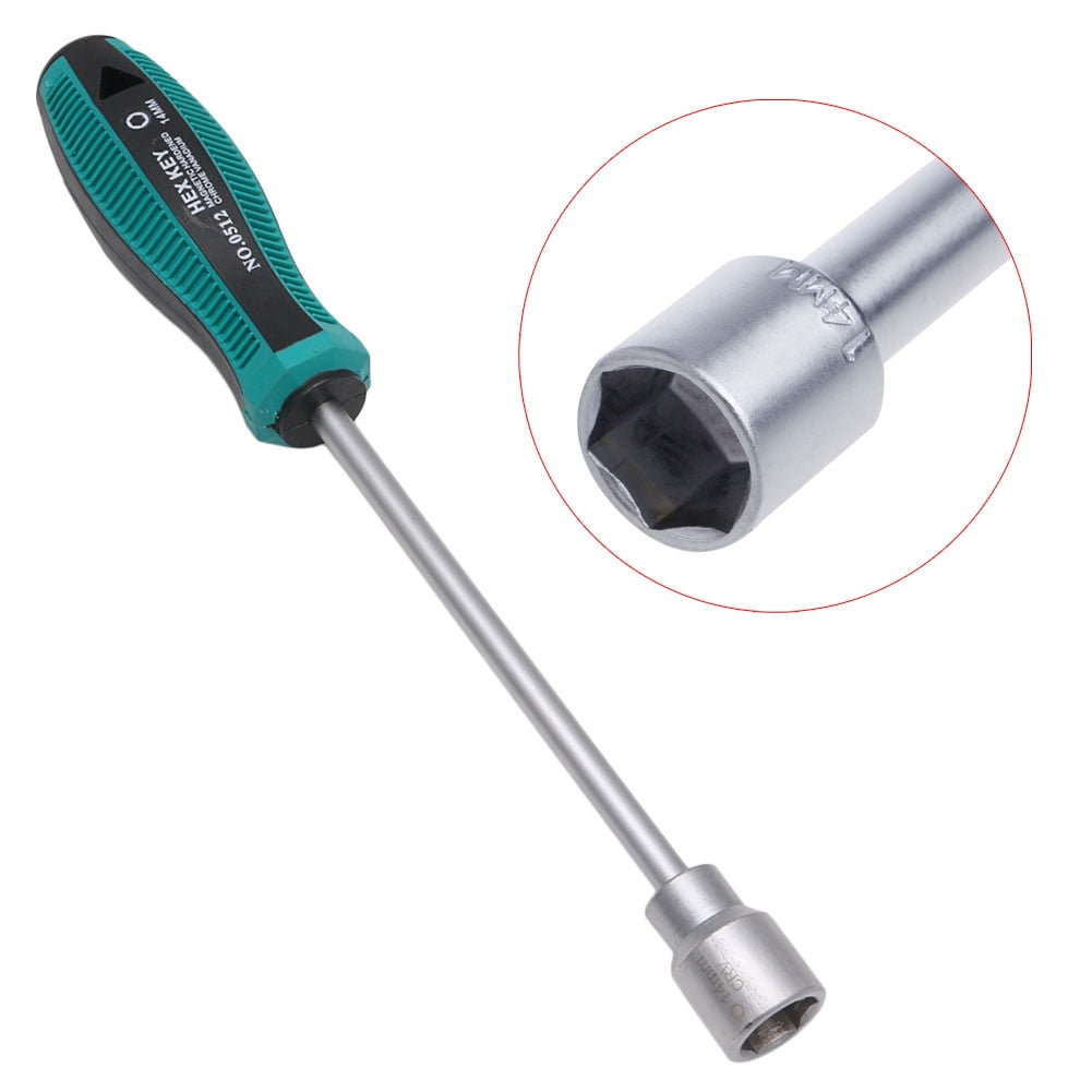 Metal Socket Driver Wrench Screwdriver Hex Nut for Key Nutdriver Hand Tool 14mm - Walmart.com