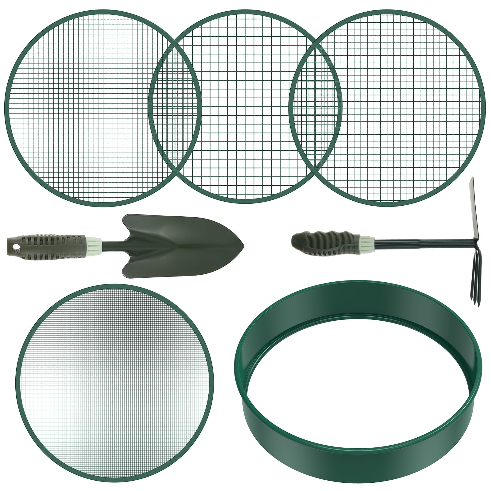 Metal Soil Sieve Set for Gardening Bonsai Detachable Gardening Sifter ...