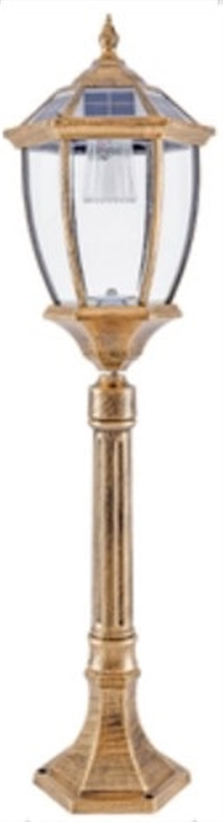 Metal Solar Column Headlight Outdoor Waterproof Single Head Road Light ...