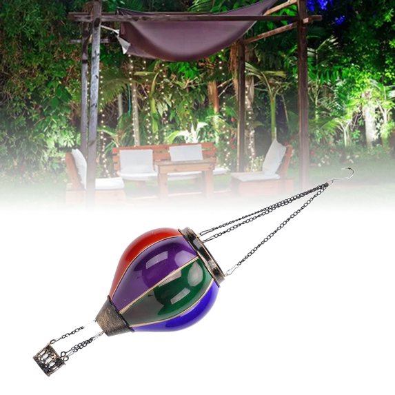 Metal Solar Fire Lantern, Warm Ambient Lighting For Garden, Yard ...