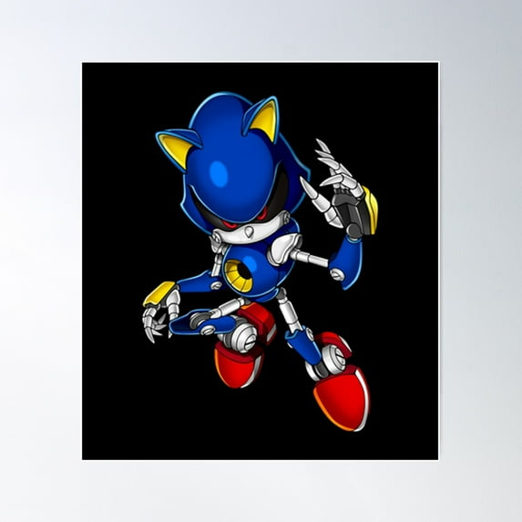 Metal Sonic Poster Wall Art, Modern Wall Decor For Living Room Bedroom ...