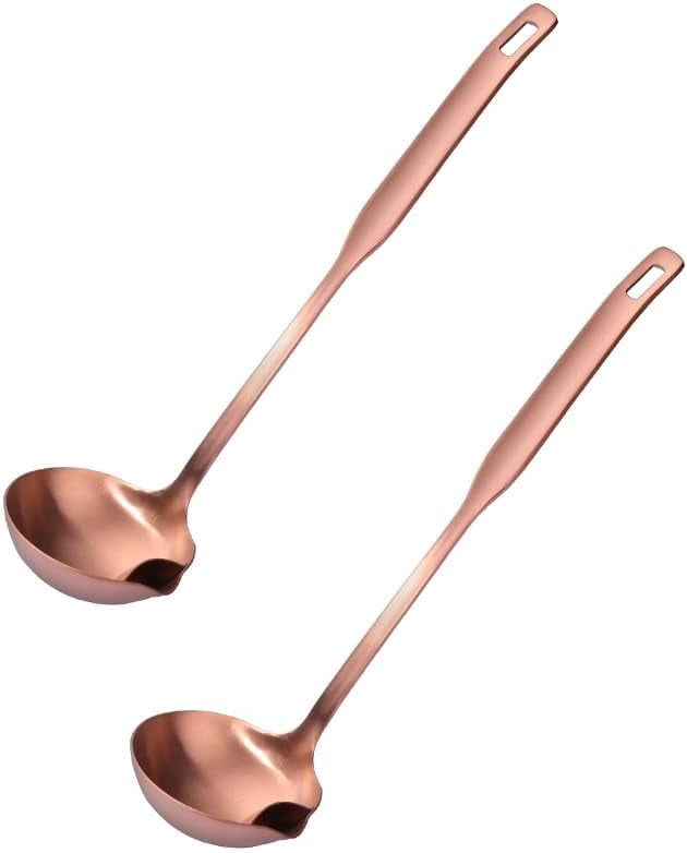 Metal Soup Ladle with Tilted Mouth2 Piece Fat Multi-Purpose Separator ...