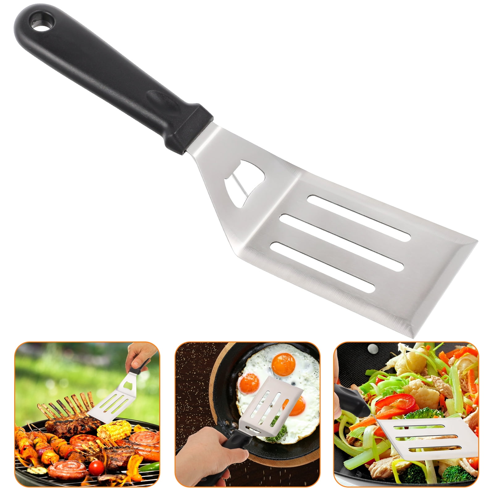 Metal Spatulas Set Stainless Steel Griddle Spatula Slotted Hamburger ...