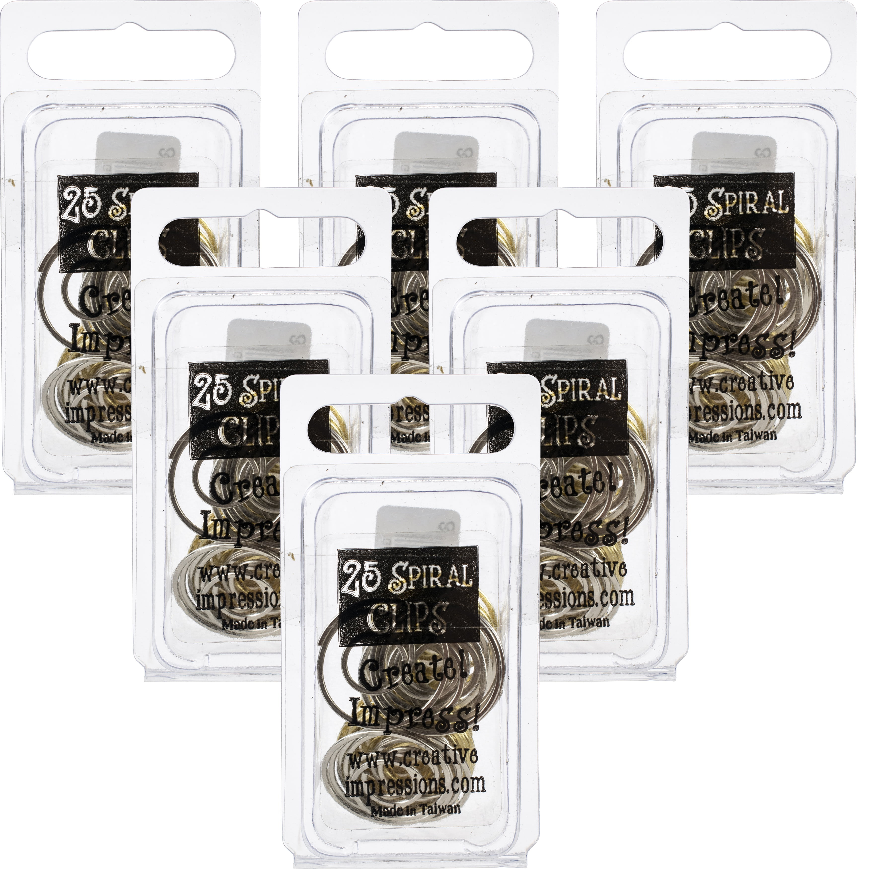 Metal Spiral Clips .75"-Gold & Silver 25 Count, Multipack Of 6 ...