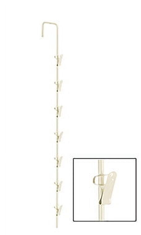SSWBasics Beige Metal Spring Clip Merchandiser Strip – 7 Hook Chip Rack ...