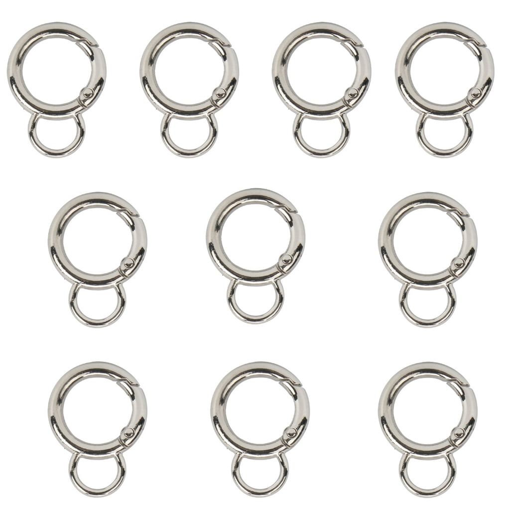 Metal Spring Clip Keychain Clip For Handbag Strap Jewelry Making Sewing ...