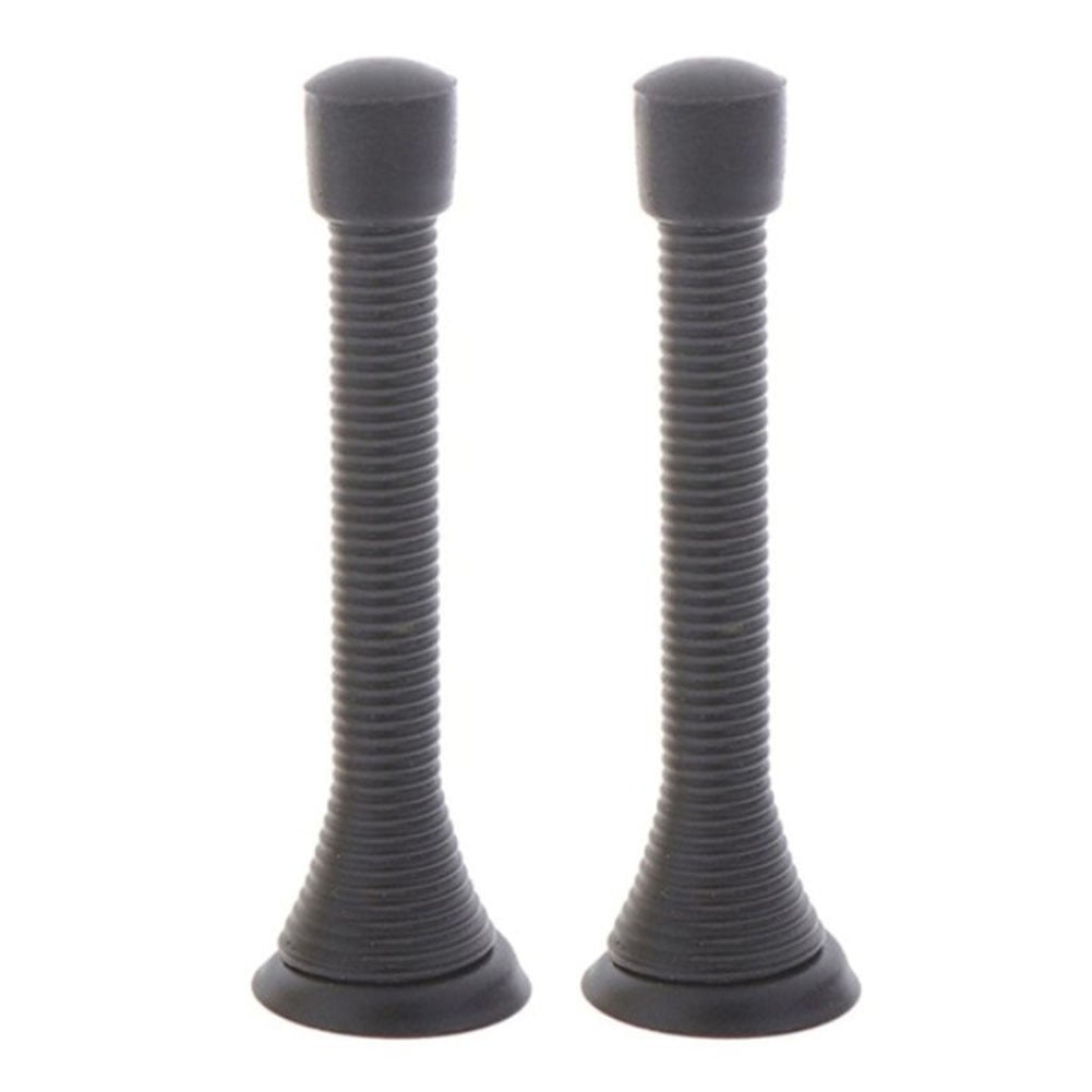 Metal Spring Door Stopper with Bottom Plate, 360° Flexible Bend, Wall ...
