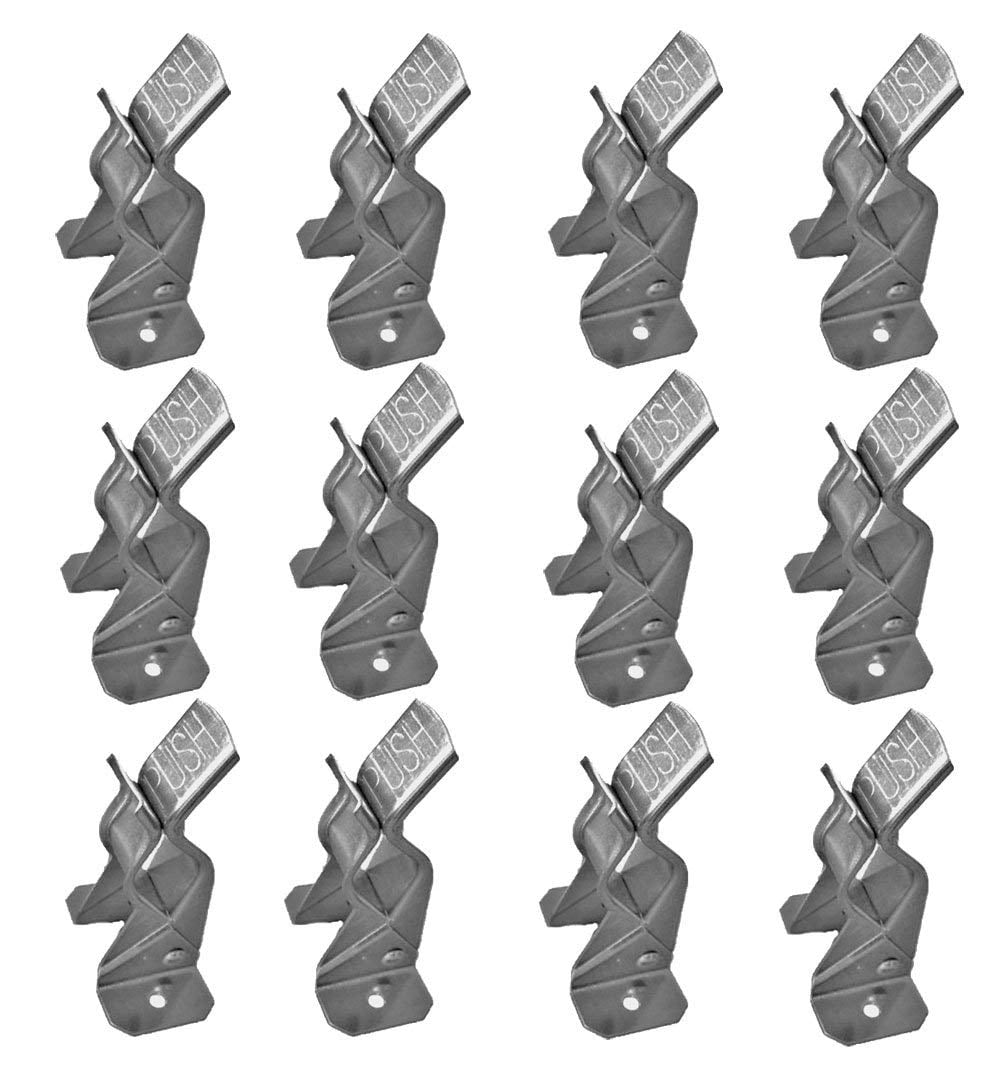 Metal Spring Grip Clamps Wall Organizer for Brooms, Mops, Rakes, Etc ...