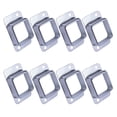 Metal Square Post Flange Base Deck Fence Wall Mount Rails End Bracket ...