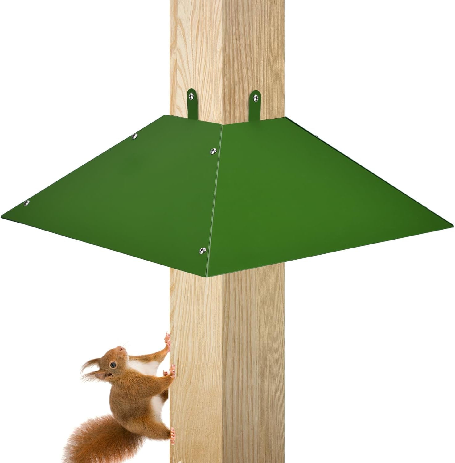 Metal Squirrel Baffle for 4.5x4.5 Post, Squirrel Barrier, Outside ...