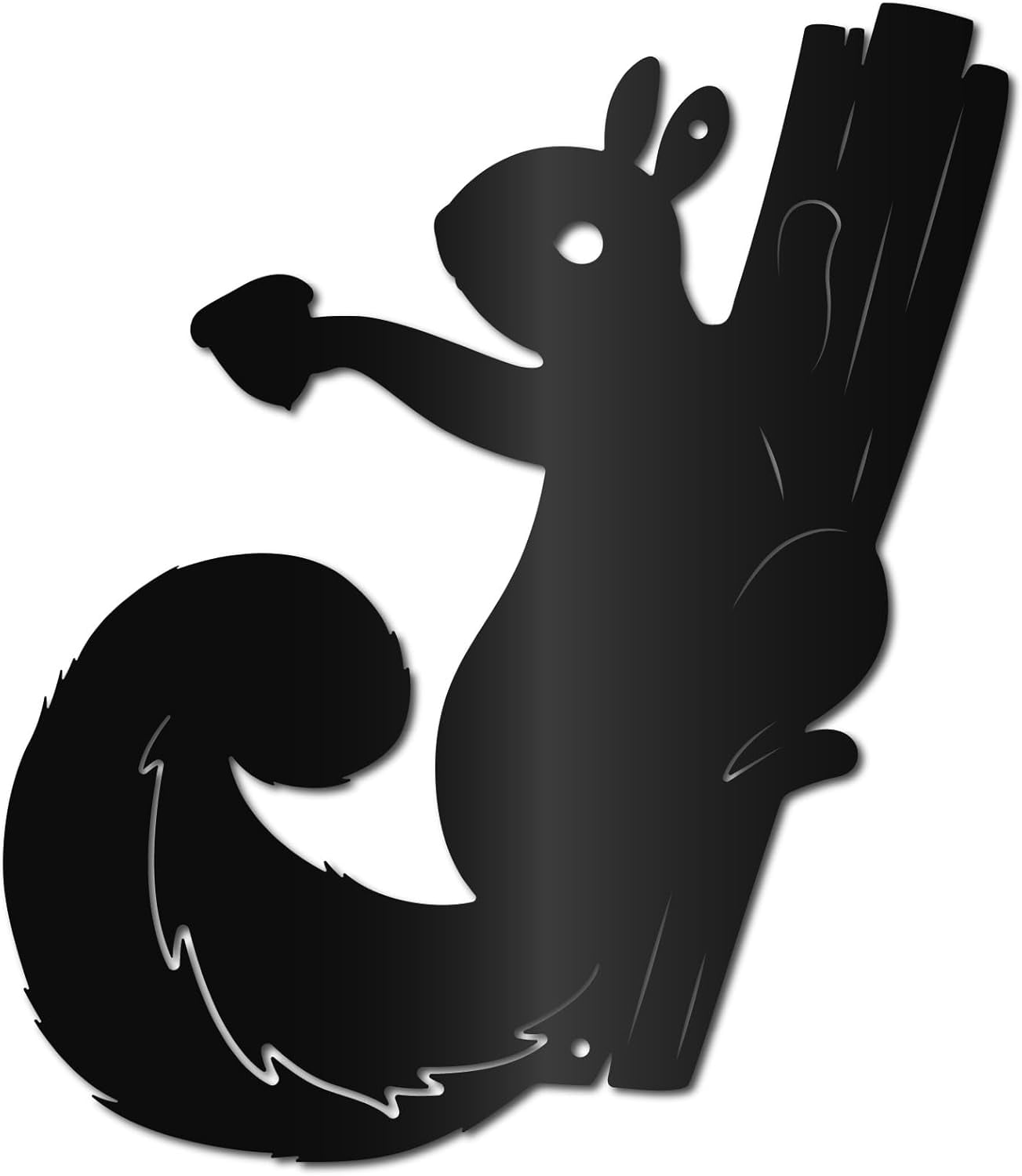 Metal Squirrel Wall Decor Black Wall Decor Animal Sculptures Wall ...