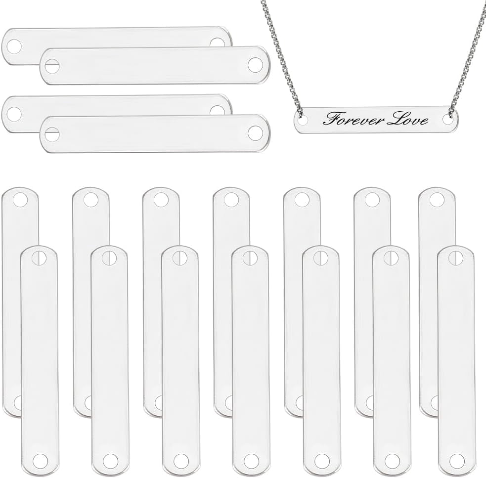 Metal Stamping Blank Tag Rectangle Stamping Charms Name Plate Pendant ...