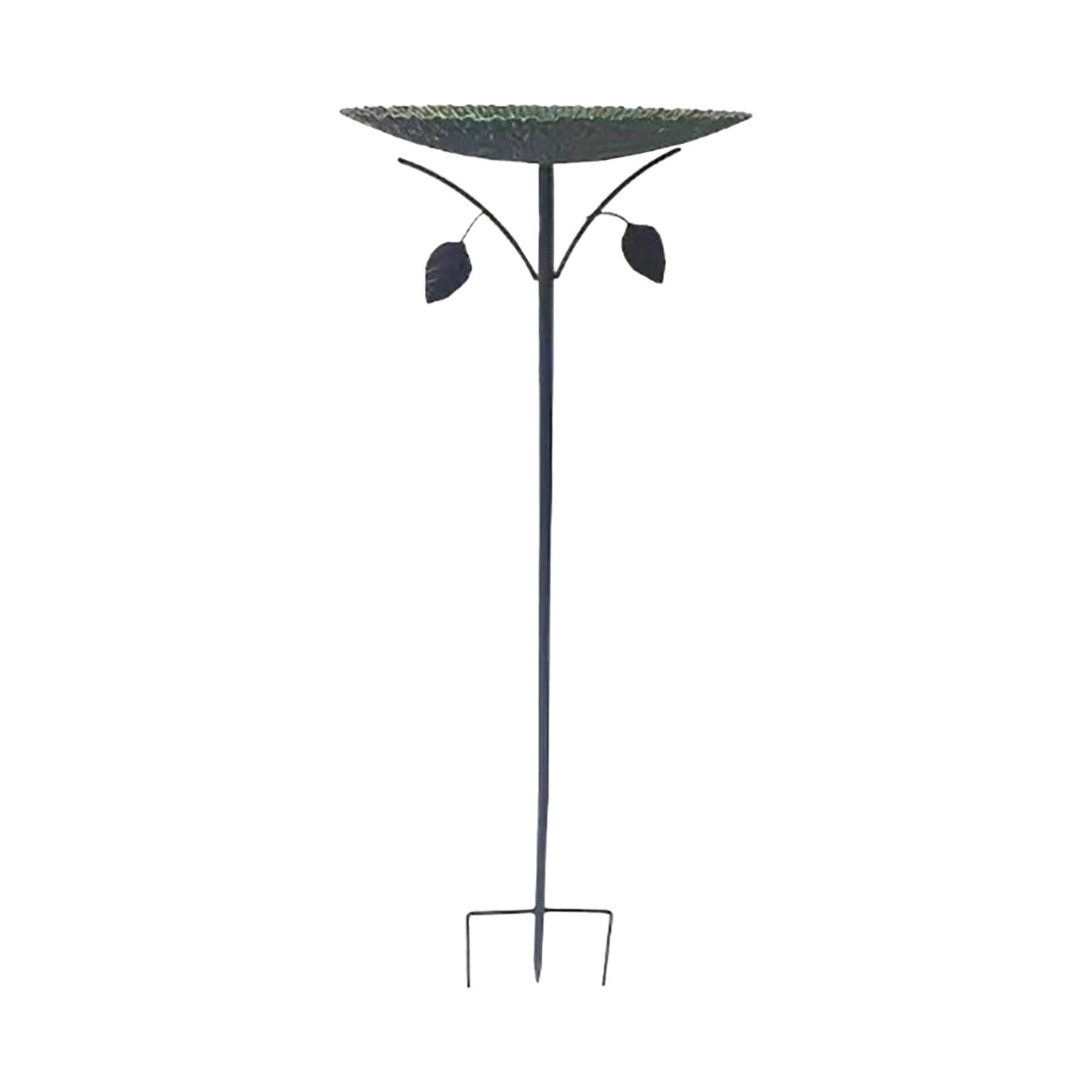 Metal Standing Bird Bath and Feeder for Outdoor Garden Patio Yard ...
