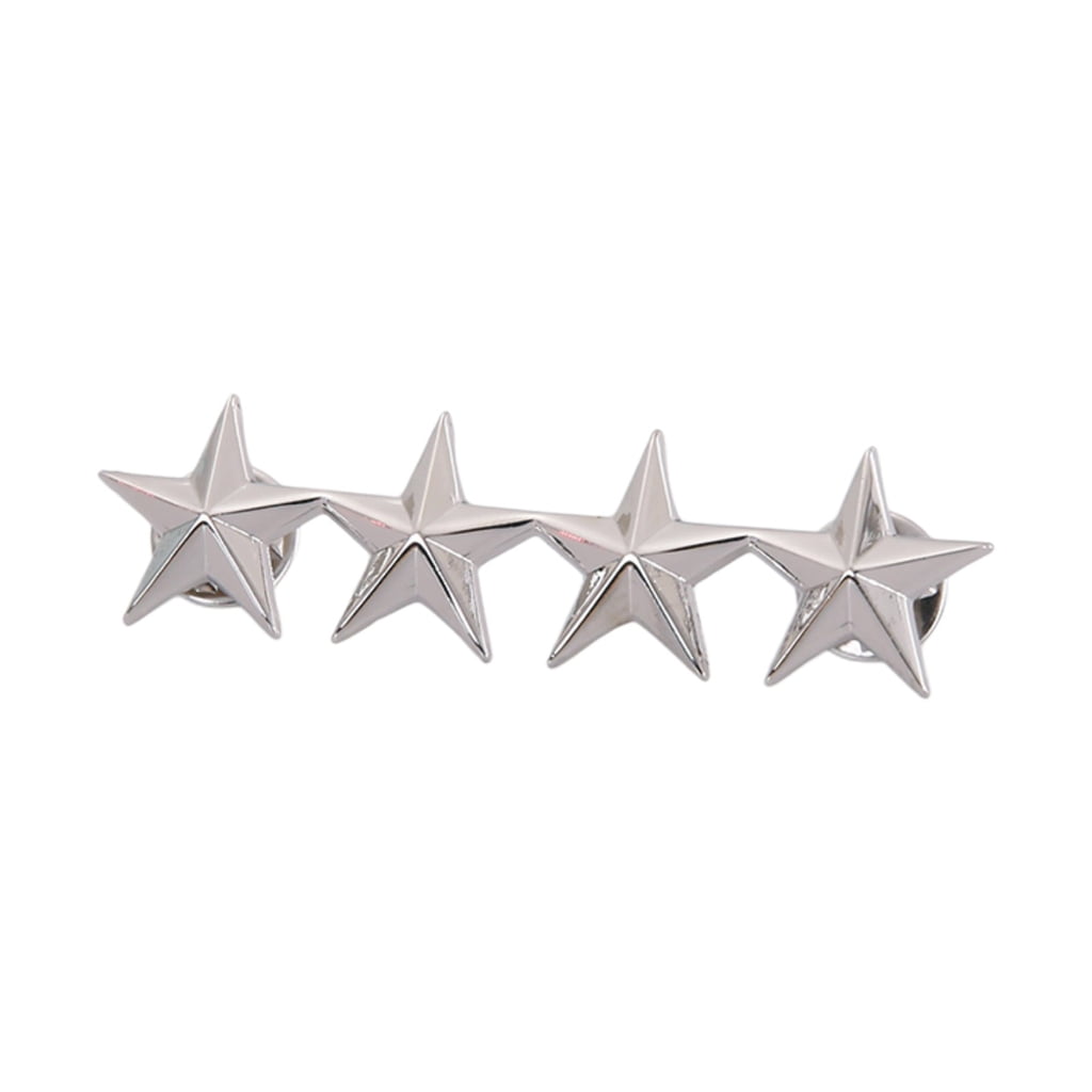 Metal Star Pin Chinese Style Rank Level Badge Fashion Brooch Lapel Pin ...