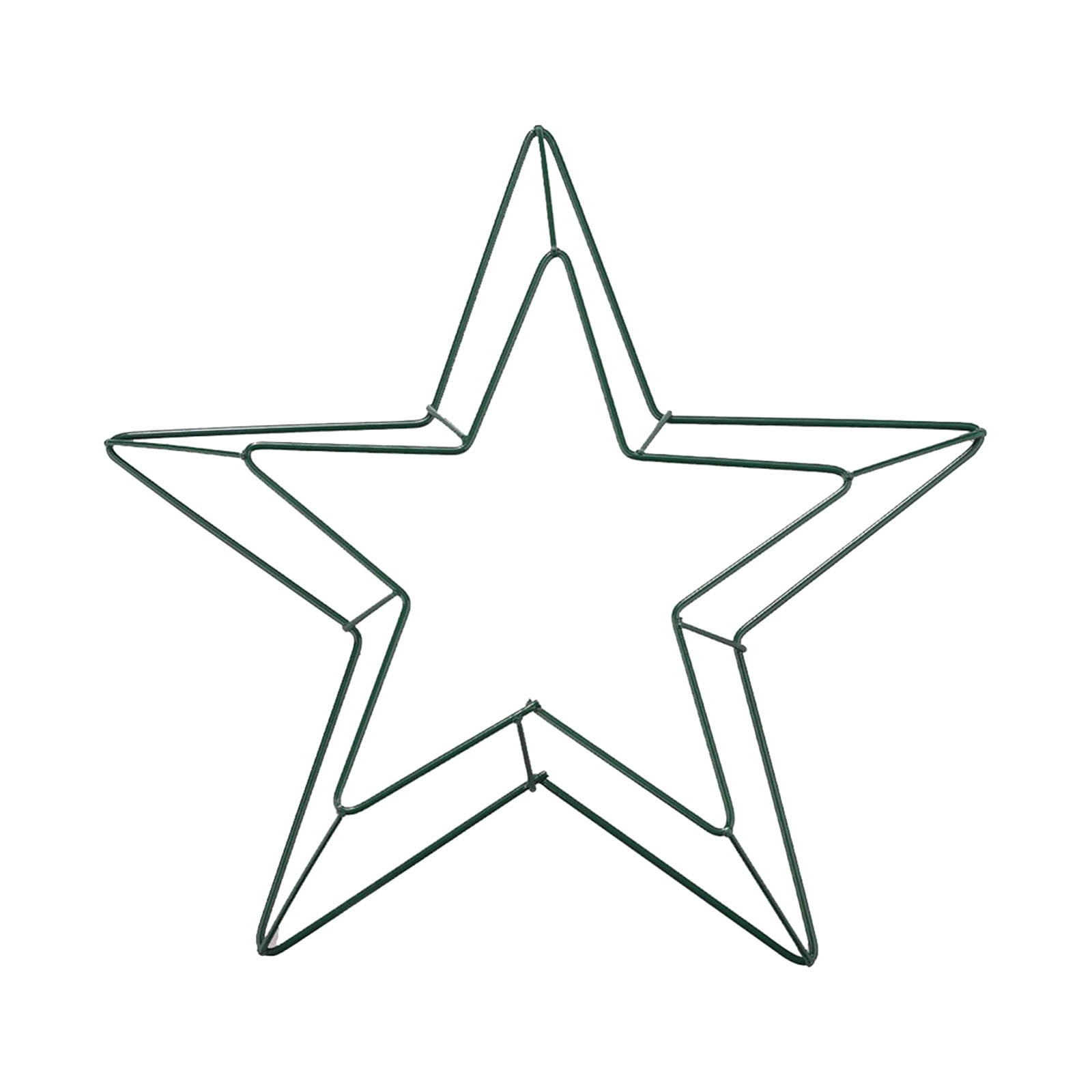 Metal Star Shaped Floral Frame for Crafting Elegant Christmas Wreaths ...