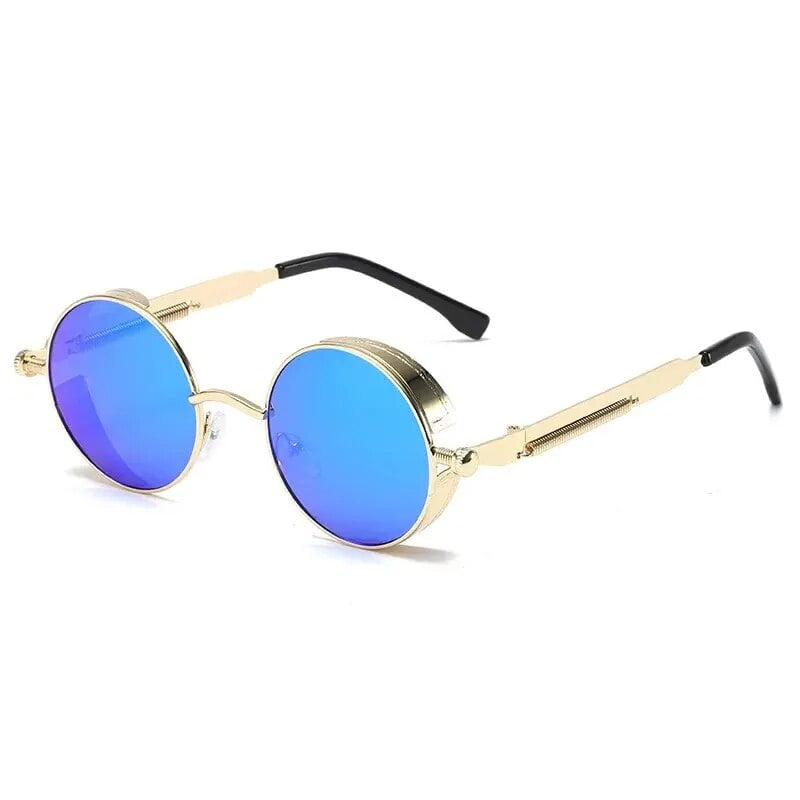 Metal Steam Punk Style Sun Glasses Steampunk Fashion Men Retro Round ...