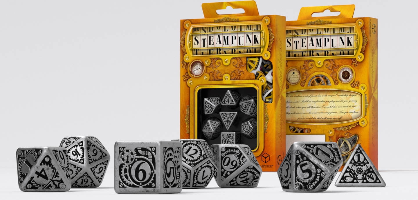 Metal Steampunk Dice Set offered by Publisher Services - Walmart.com