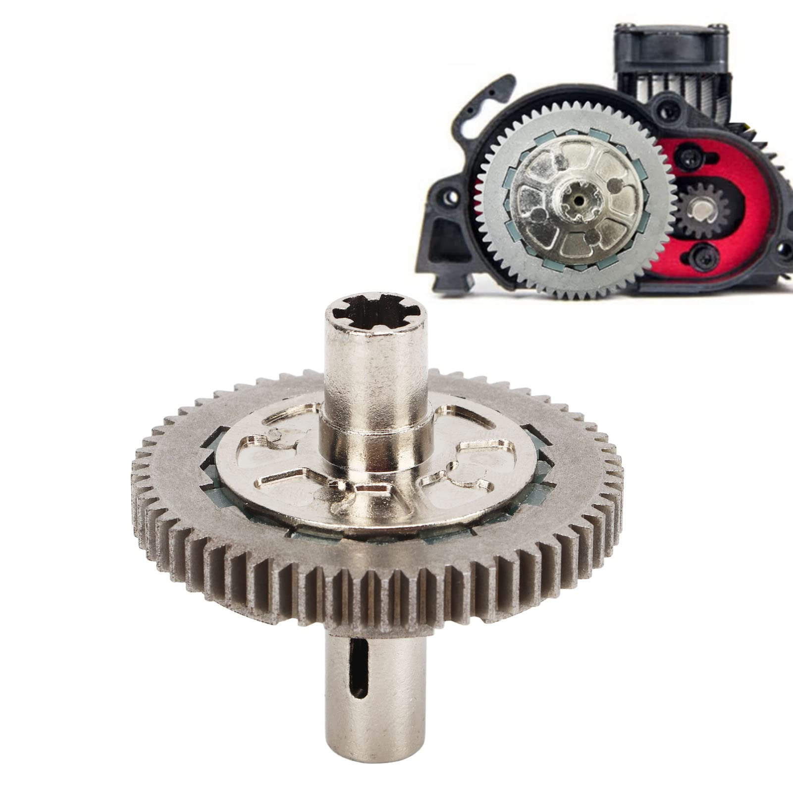 Metal Steel 57T 0.8Mod Slipper Set Slipper Clutch Spur Gear for Arrma 1 ...