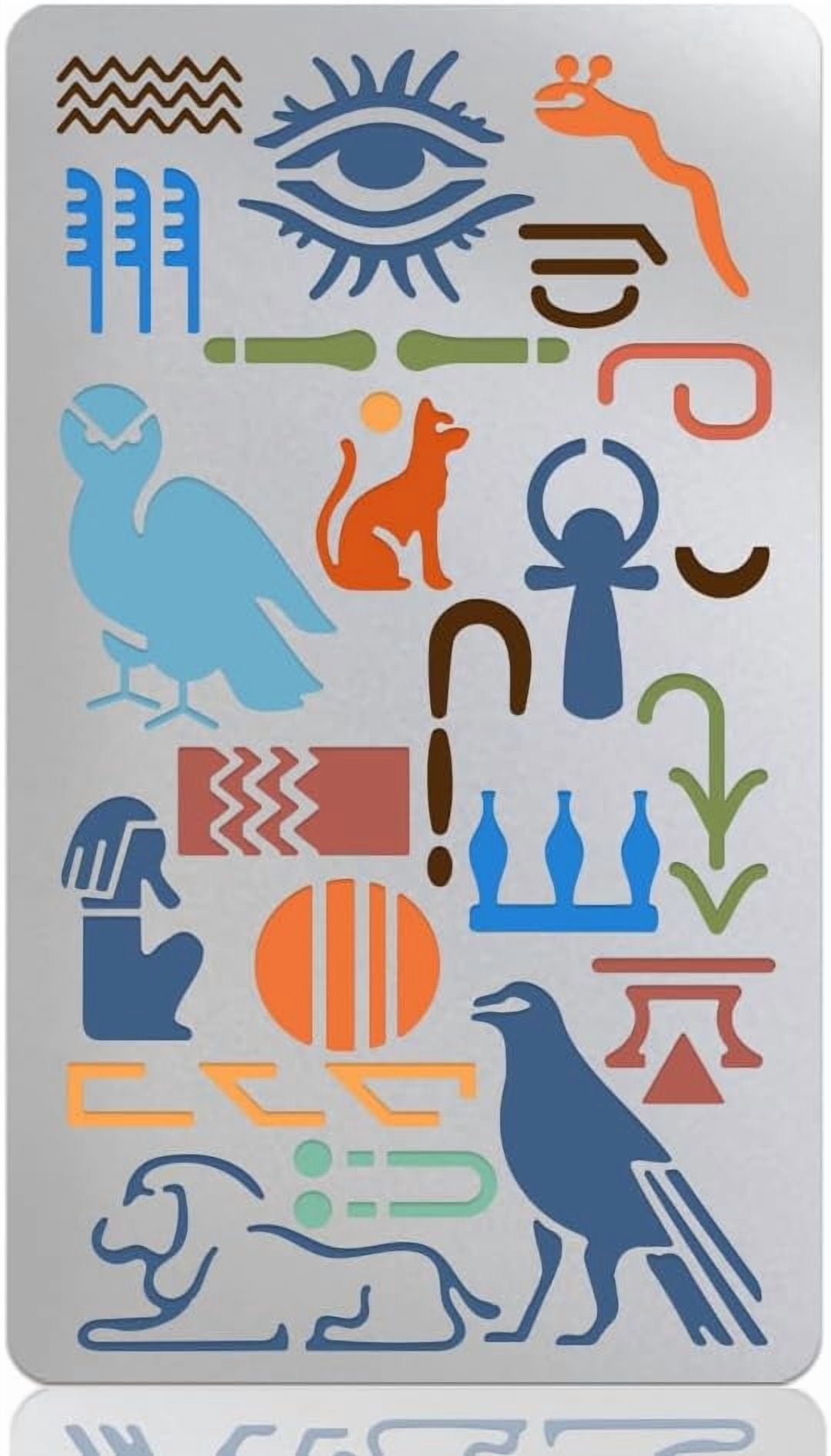 Metal Stencil for Craft Greek Letter Symbol Stencil Stainless Steel ...