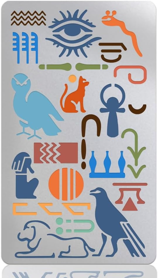 Metal Stencil for Craft Greek Letter Symbol Stencil Stainless Steel ...