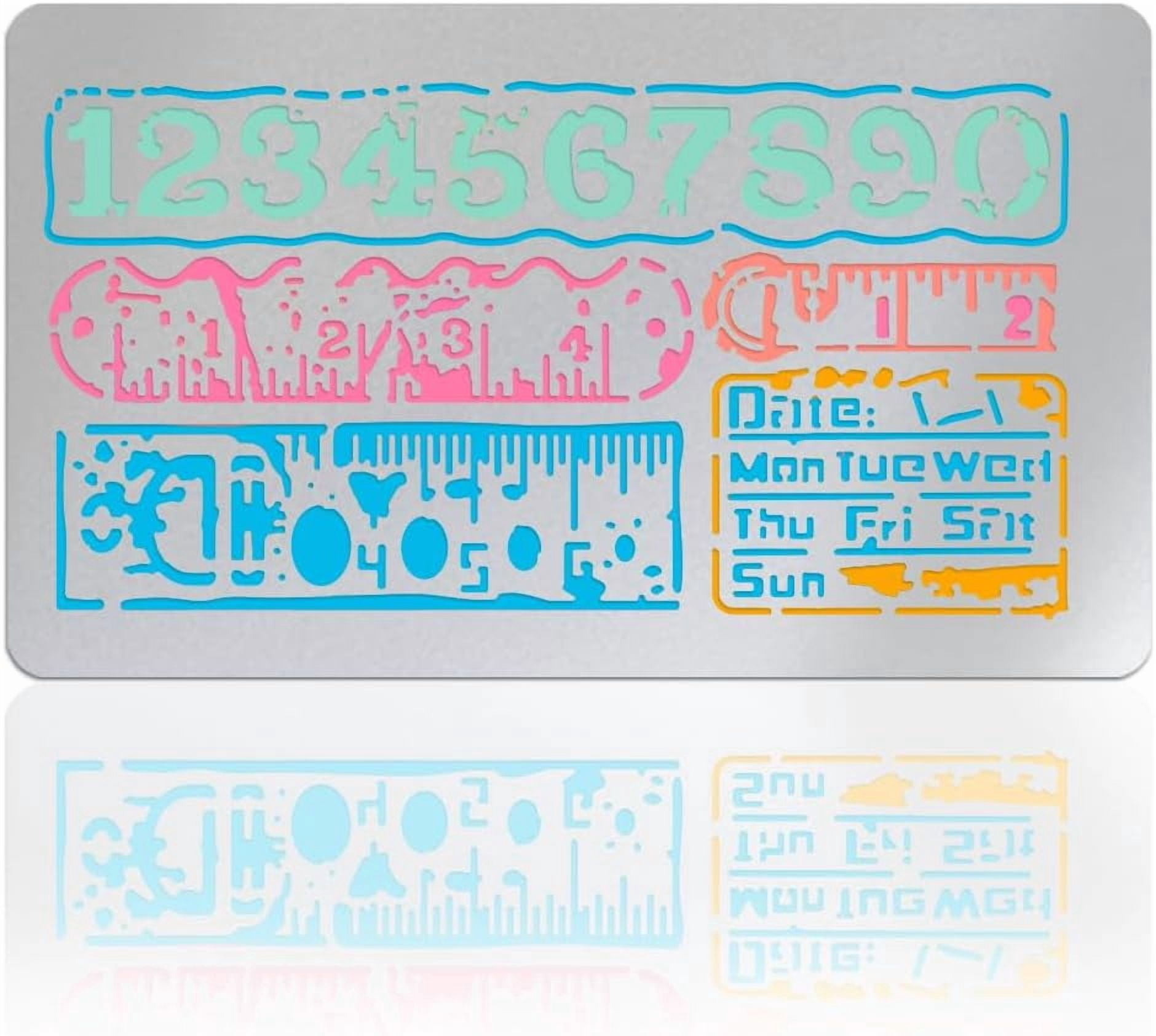 Metal Stencil for Craft Wood Burning Numbers Stencils for Journaling ...