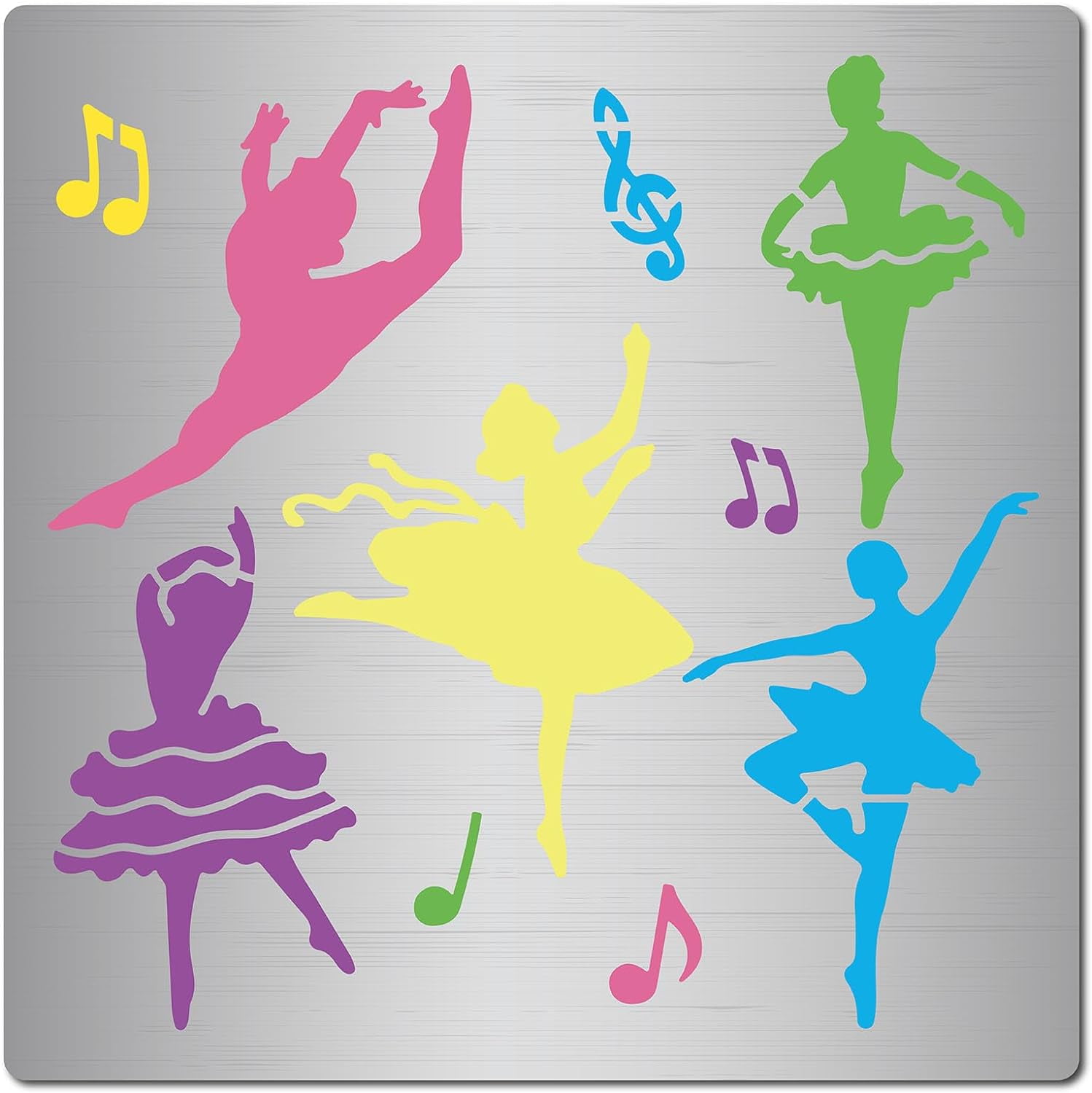 Metal Stencil People Dancing Early 20th Century Stainless Steel Dance ...