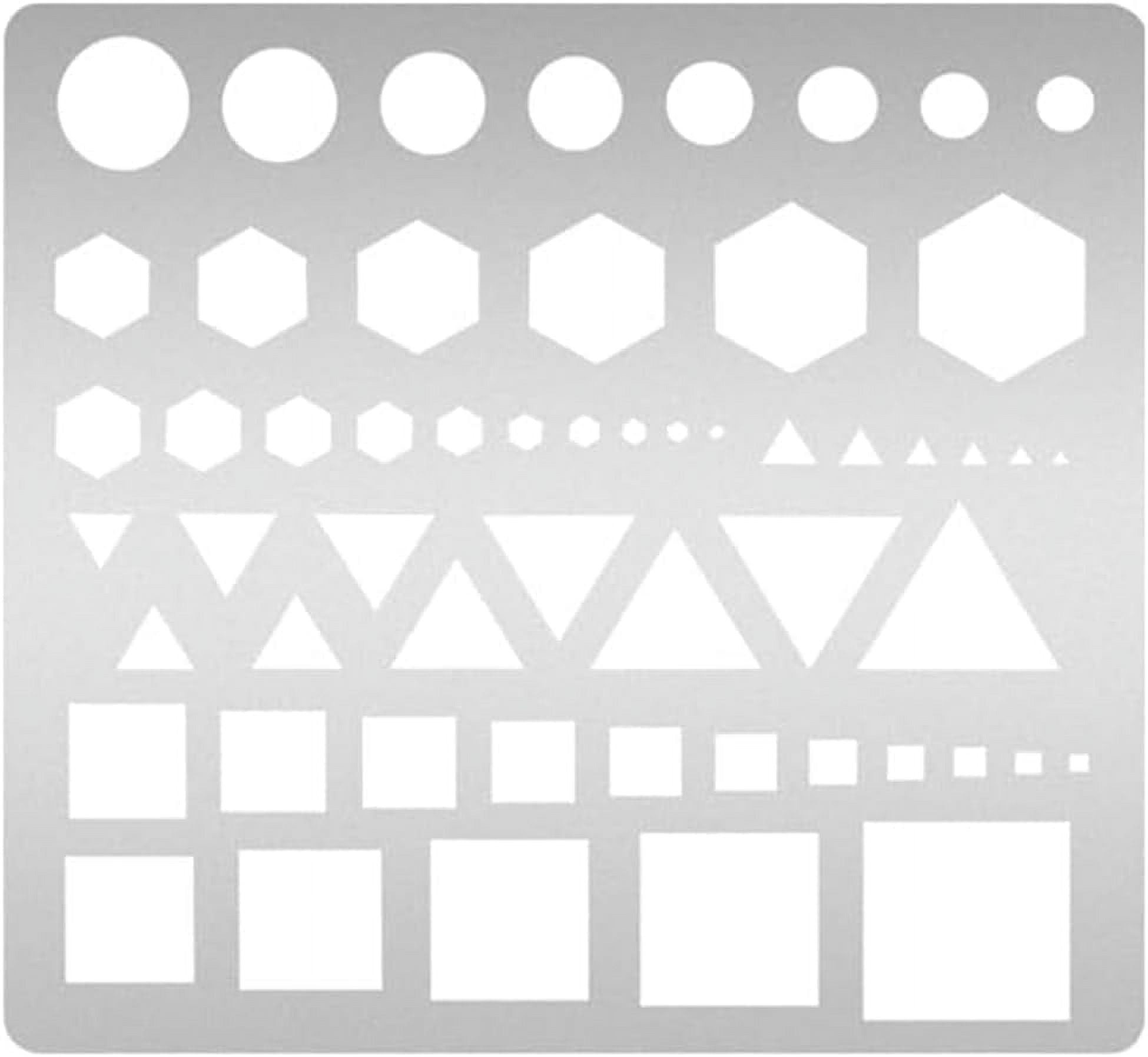 Metal Stencil Triangle Template Square Cutting Dies Stencils Circle ...