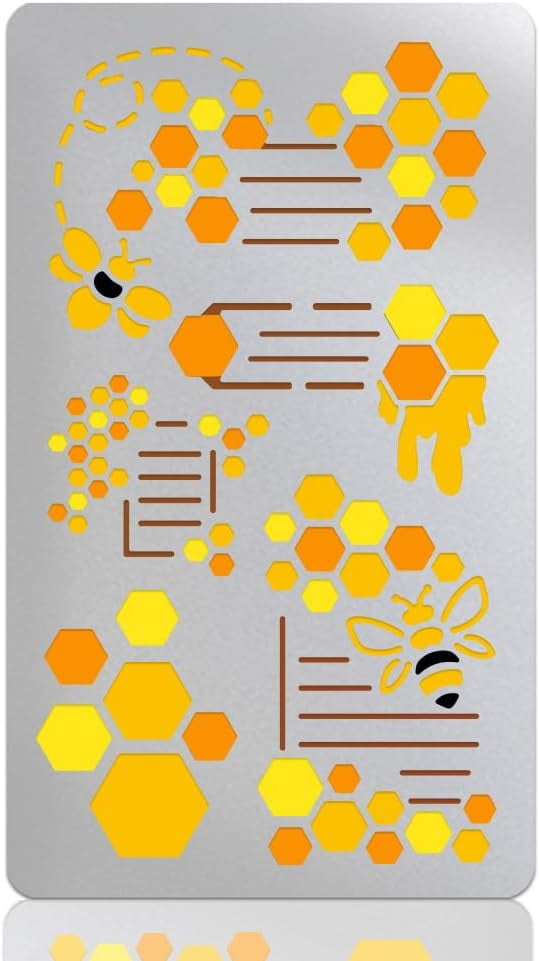 Metal Stencils for DIY Craft Wood Burning Bees Stencils Stainless Steel ...