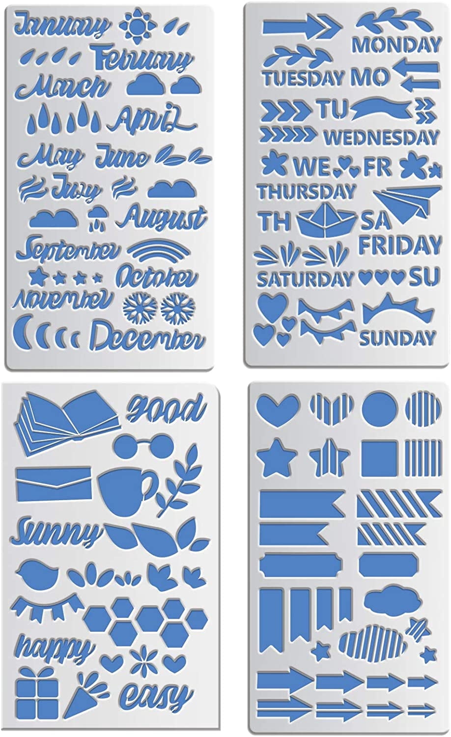 Metal Stencils Journal Stencil Template for Wood Carving Drawings and ...