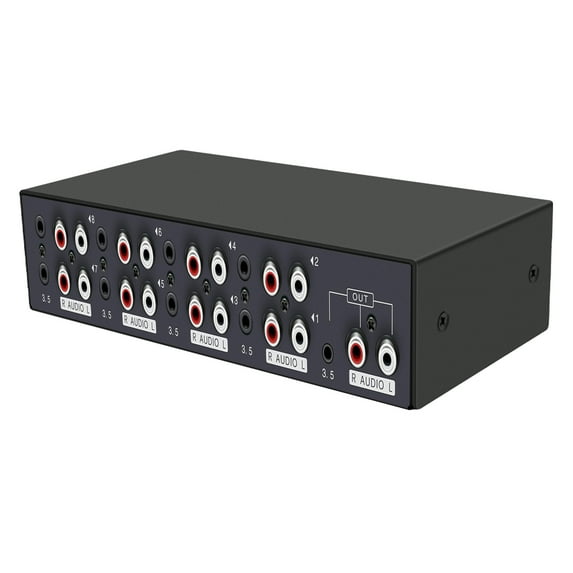 Metal Stereo Switcher RCAs 3.5mm Input Support Clear Audiophiles ...