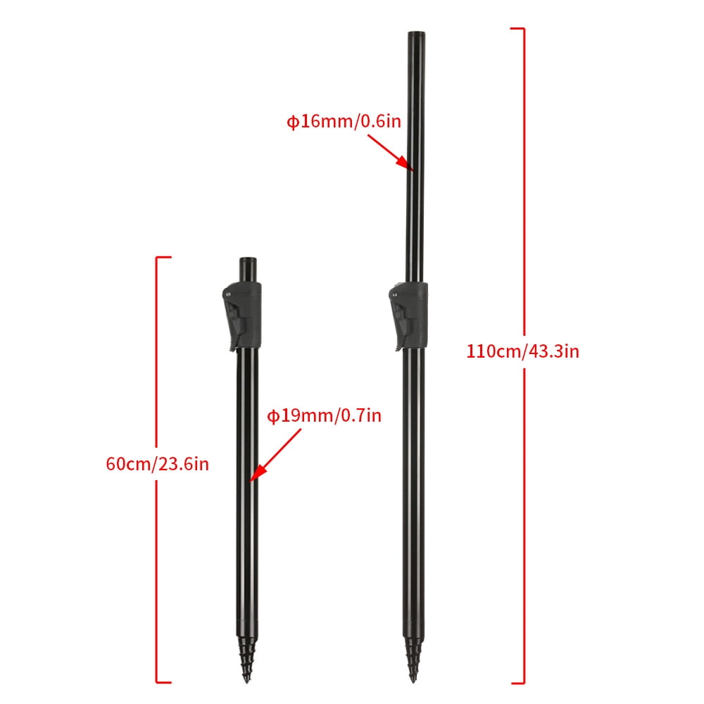 Metal Stick,Bank Stick Rest Bite Alarm Alloy Fish Rod Adjustable Carp ...