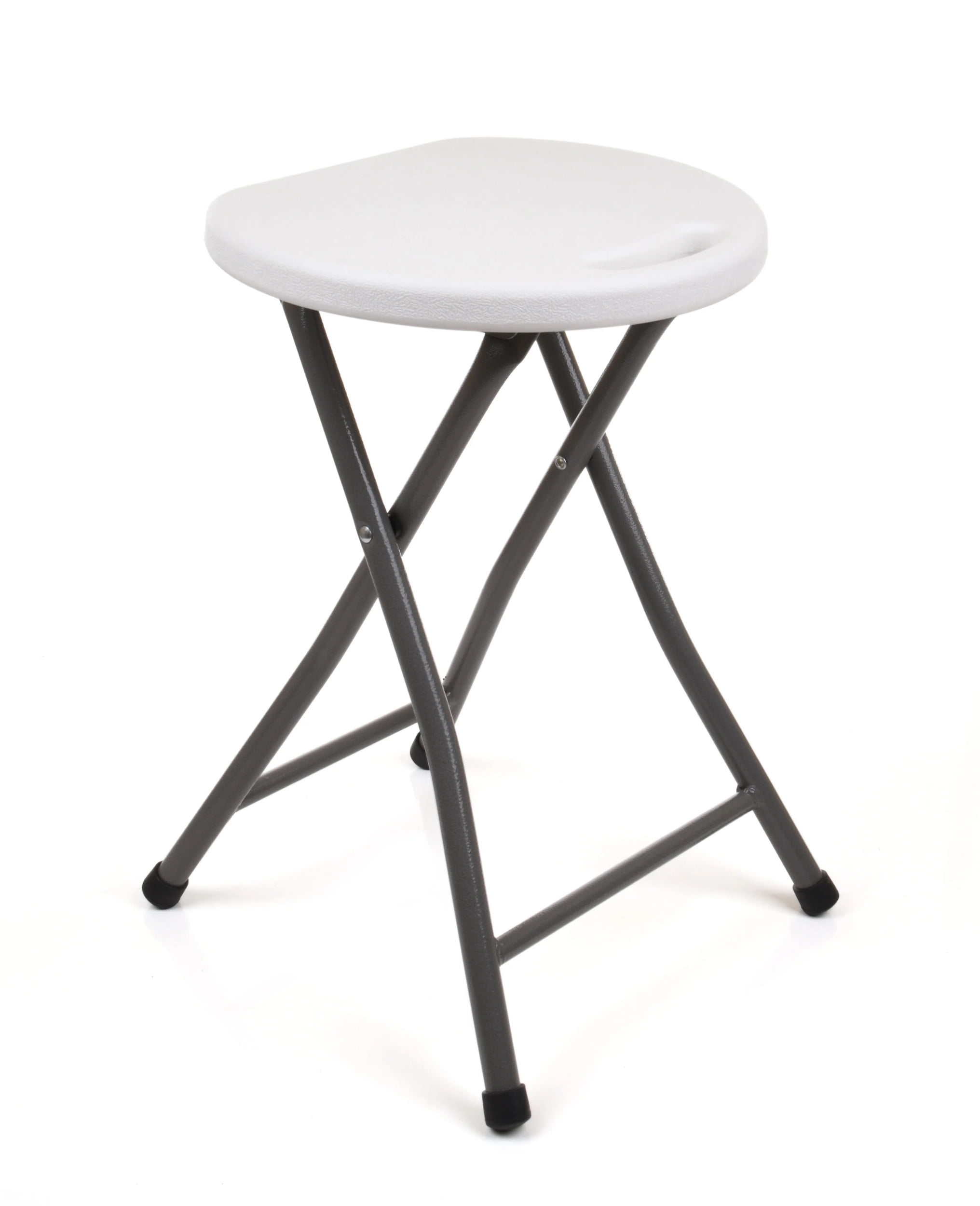 Modern Versatile Backless Indoor Steel Stools, White - Walmart.com
