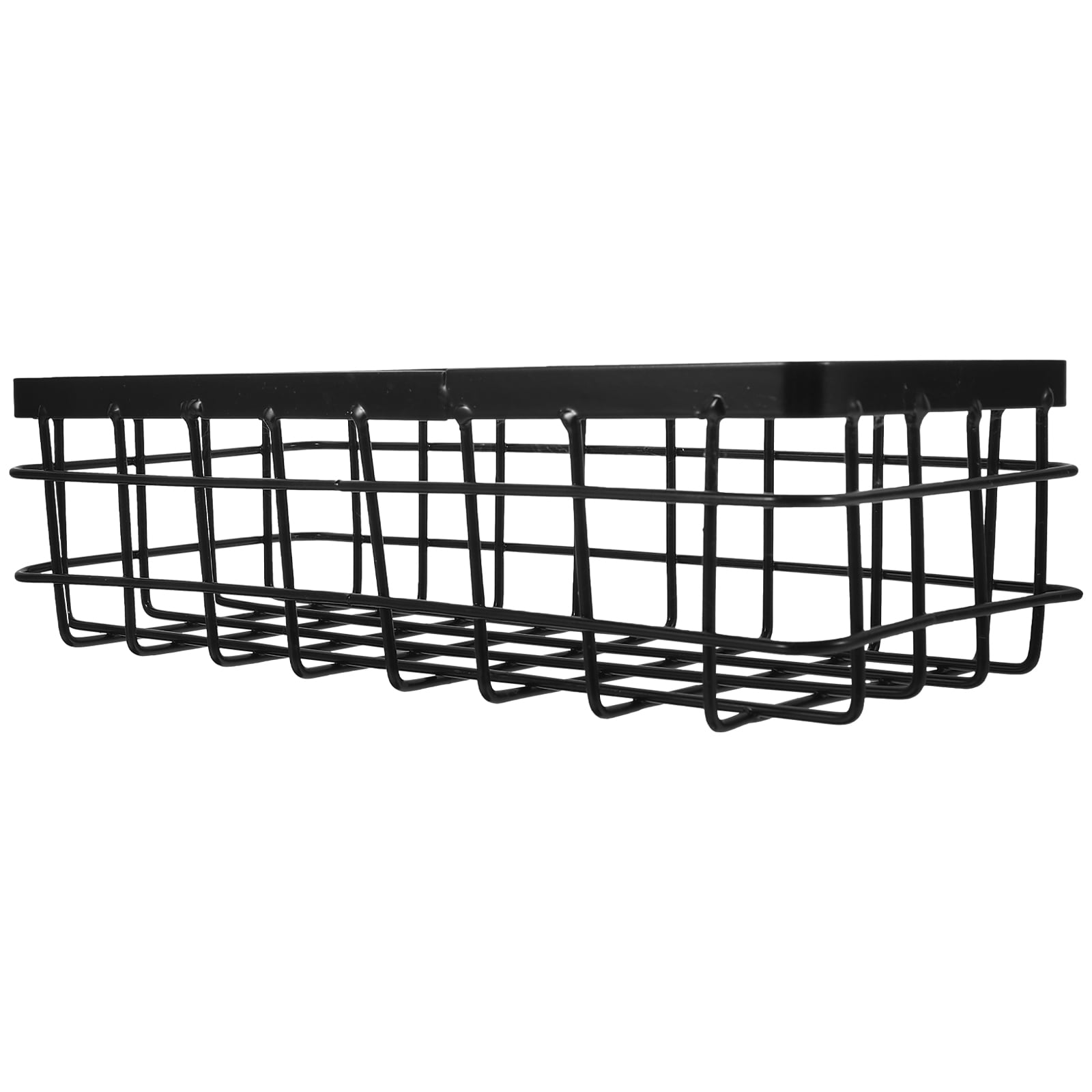 Metal Storage Basket Hanging Wire Bathroom Wall Shelving Draining Rack ...