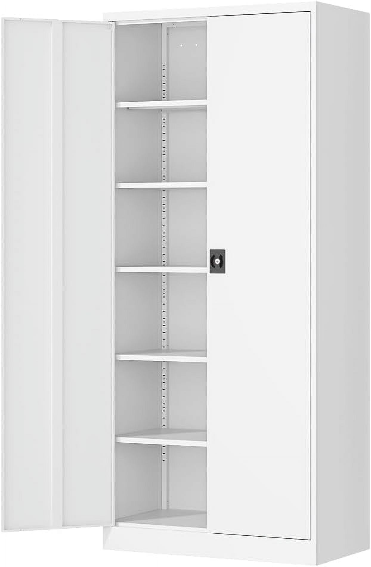 Metal Storage Cabinet-70\u201D Tall Steel File Cabinets with Wheels ...