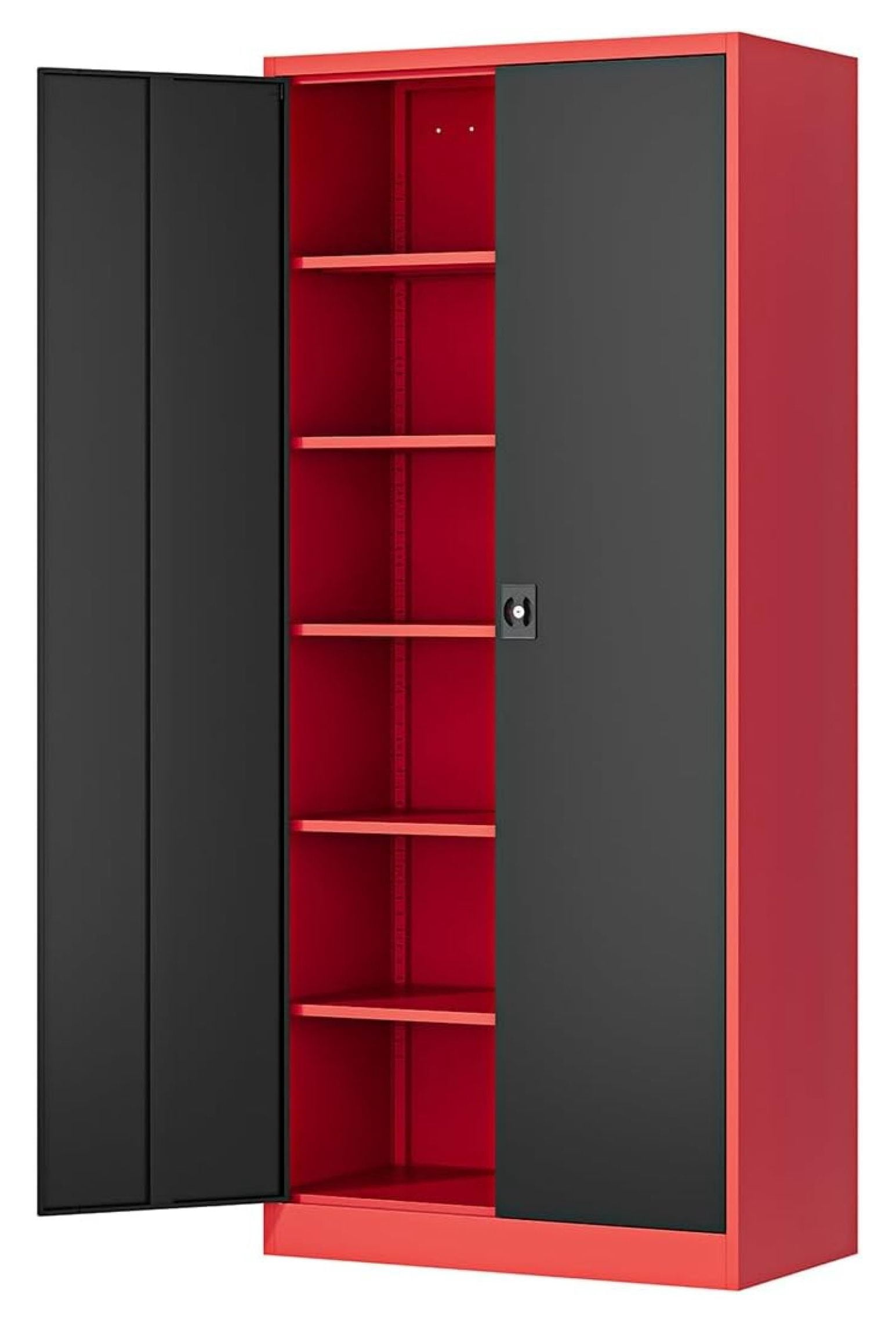 Metal Storage Cabinet-71” Tall Steel File Cabinets with Lockable Doors ...