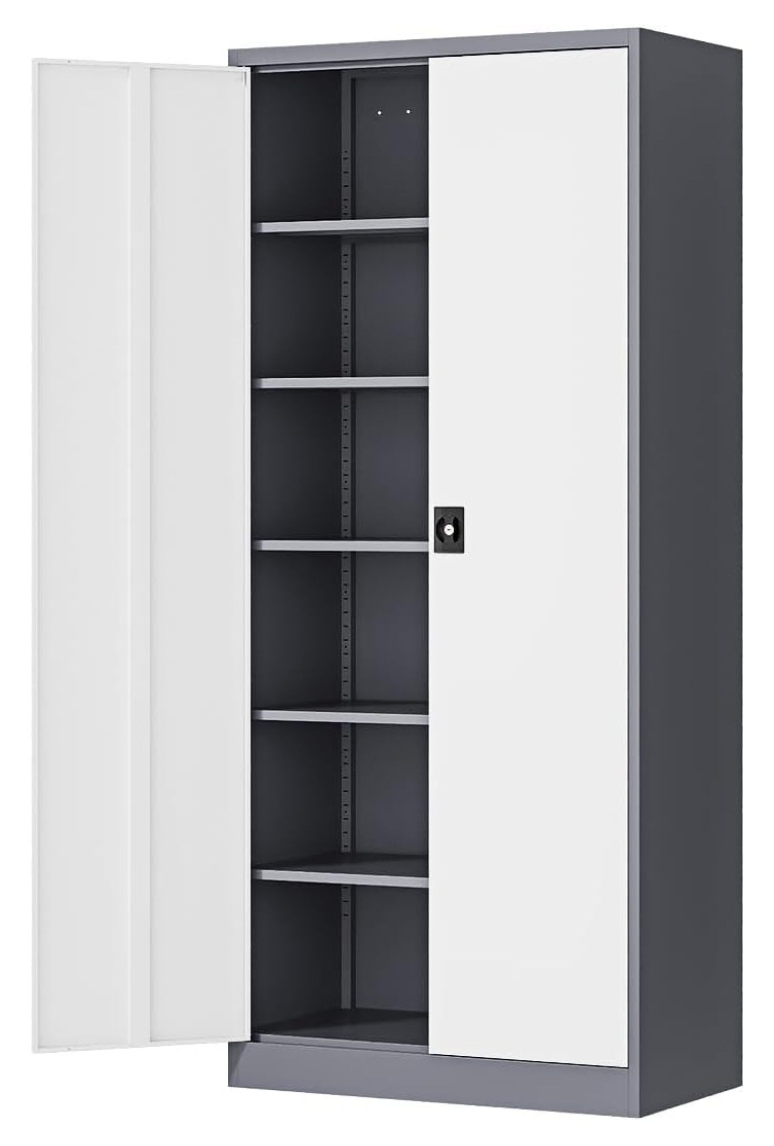 Metal Storage Cabinet-71” Tall Steel File Cabinets with Lockable Doors ...