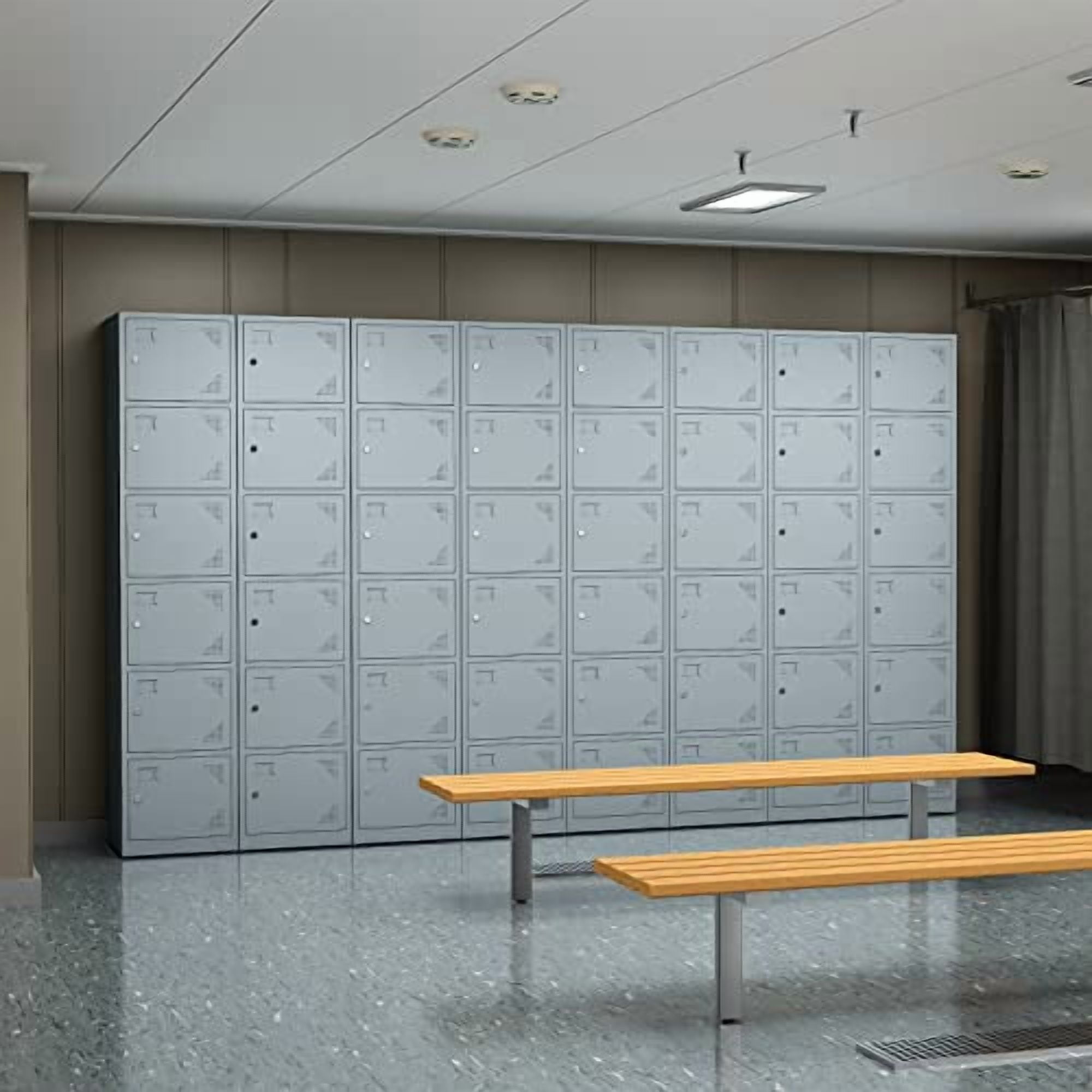 Metal Storage Cabinet, 71" Tall Storage Locker for Employees, Steel ...