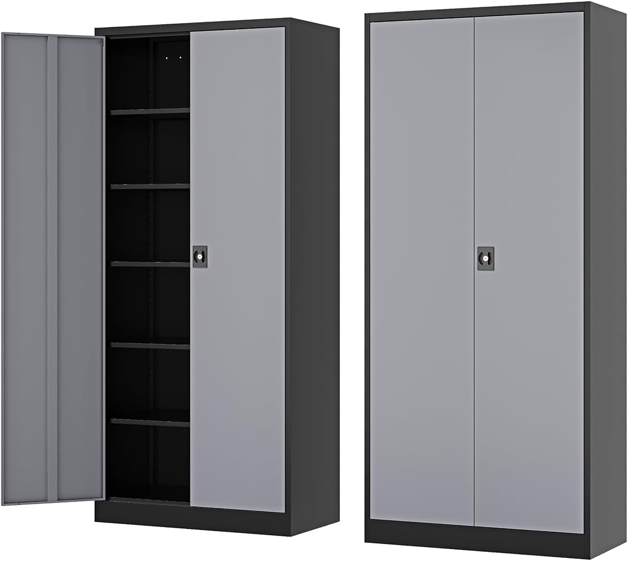 Metal Storage Cabinet-71\u201D Tall Steel File Cabinets with Lockable ...