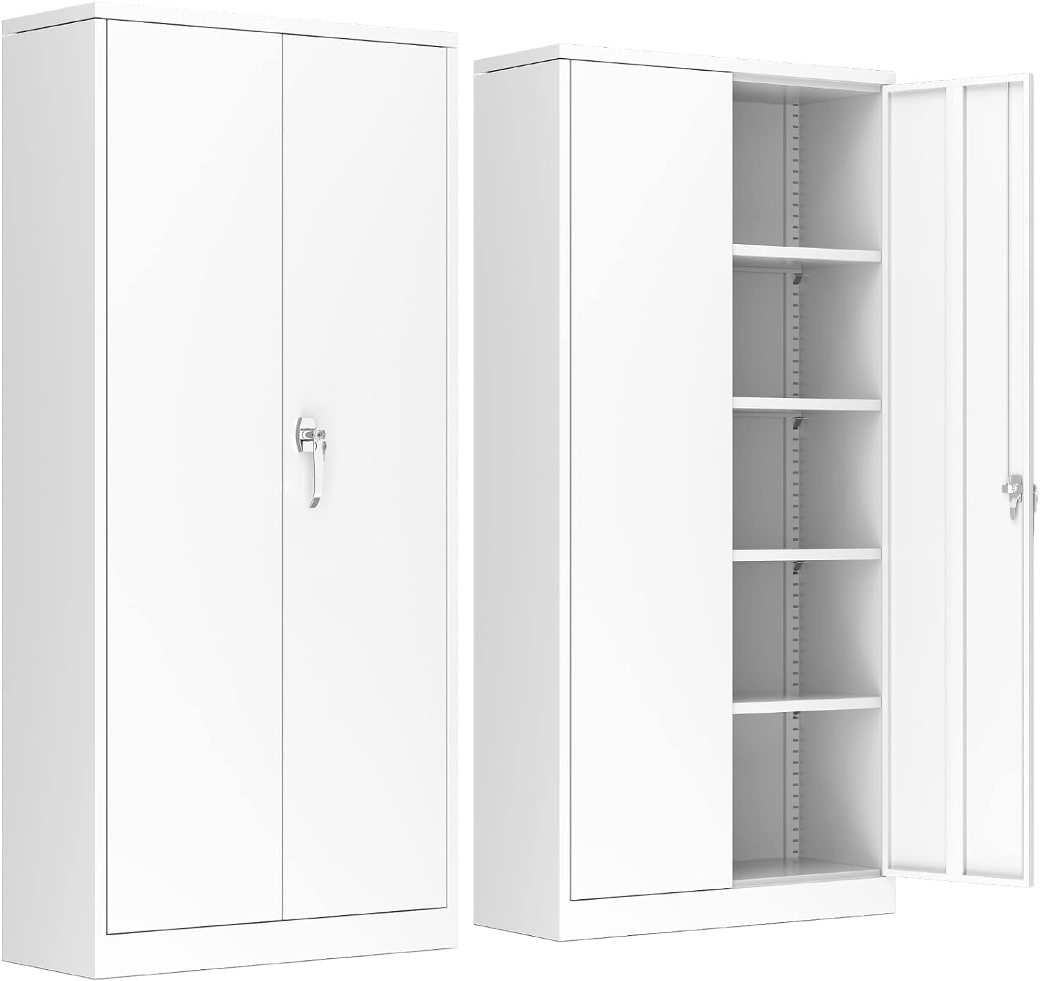 Metal Storage Cabinet,72" Steel Lockable File Cabinet with Locking ...