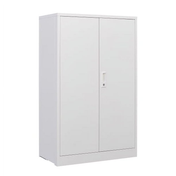 Free Shipping! Metal Storage Cabinet with Door and Adjustable Shelves ...