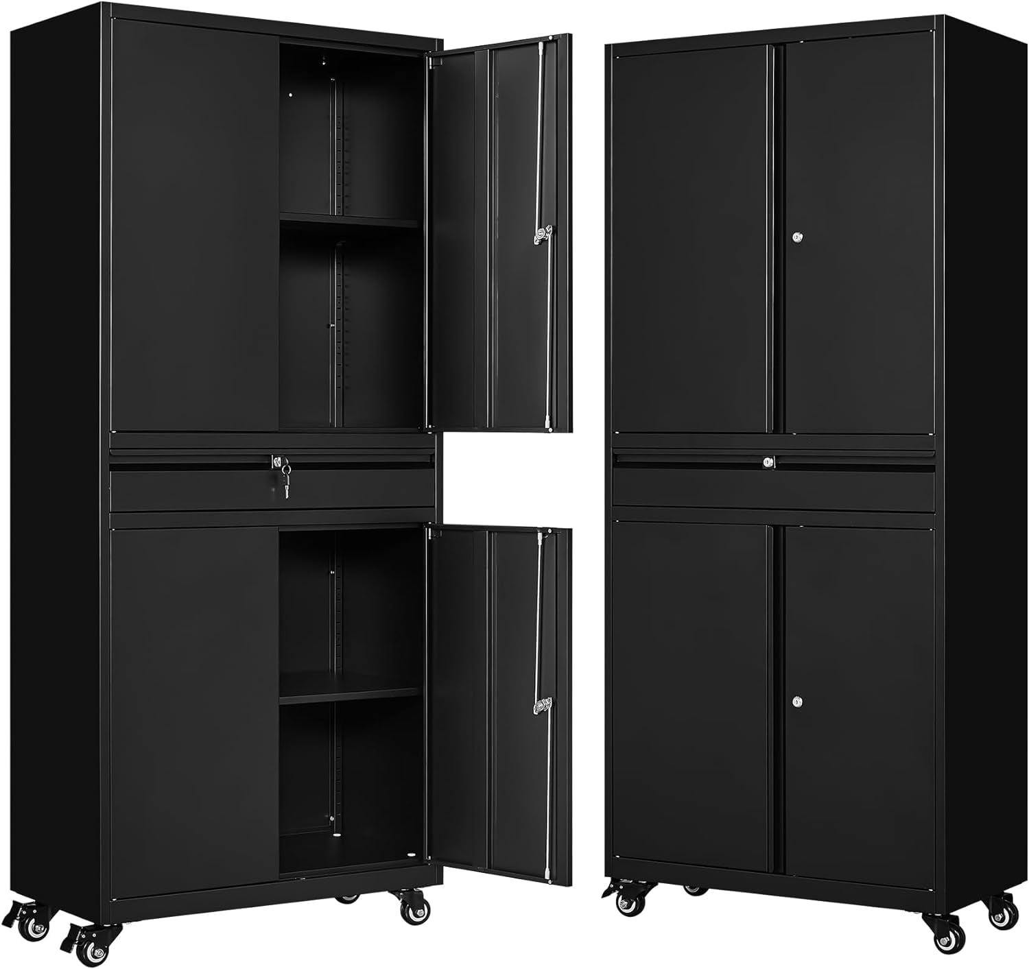 Metal Storage Cabinet Lockable Steel Office Storage File Cabinet with ...