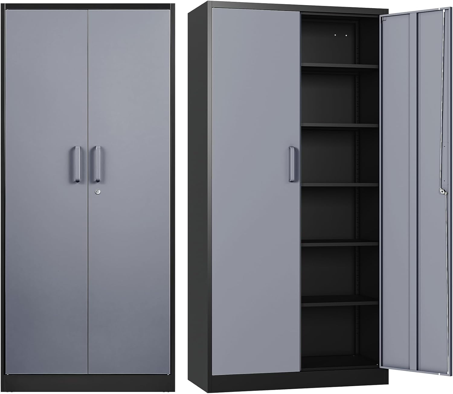 Metal Storage Cabinet Metal Garage Locker Cabinets with Locking Door ...