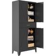 Metal Storage Cabinet with Drawers, Tall Cabinets with Doors and ...